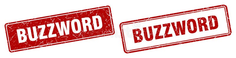 Buzzword Stamp Set. Buzzword Square Grunge Sign Stock Vector ...