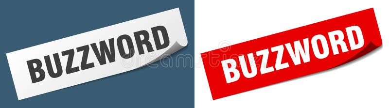 Buzzword Sticker. Buzzword Sign Set Stock Vector - Illustration of ...