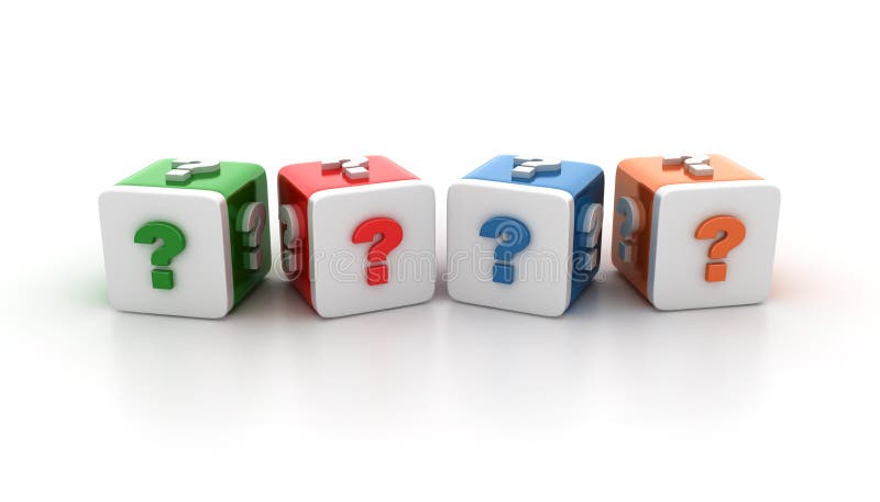 Buzzword Blocks Series - QUESTION MARKS Stock Illustration ...