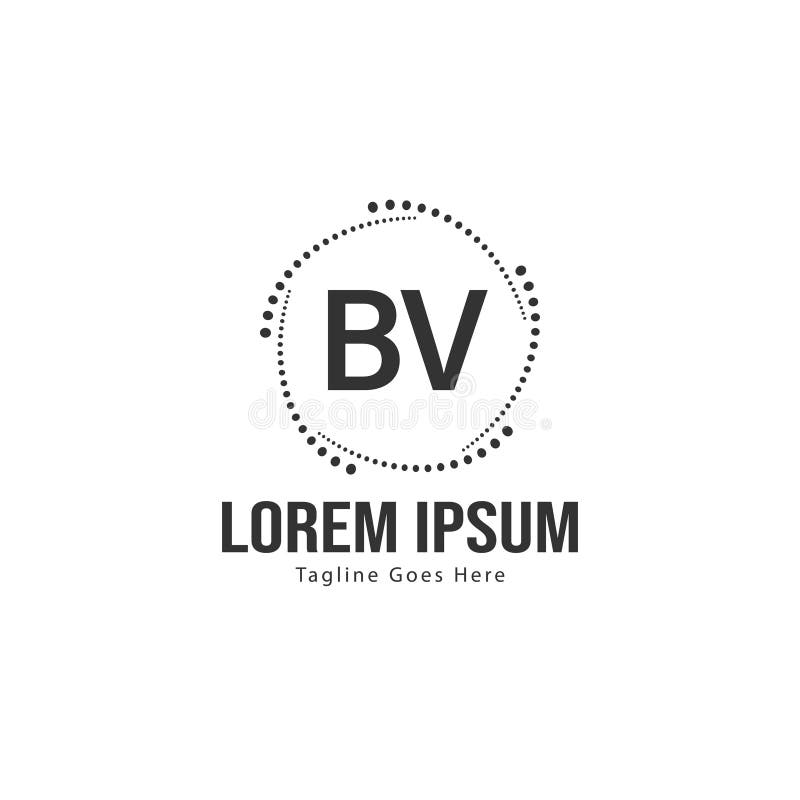 BV Letter Logo Design. Creative Modern BV Letters Icon Illustration ...