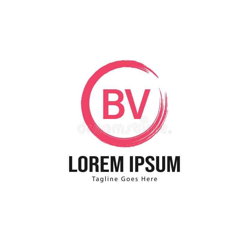 BV Letter Logo Design. Creative Modern BV Letters Icon Illustration ...