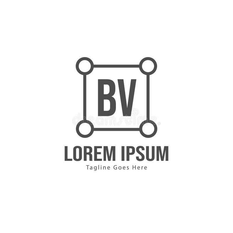 BV Letter Logo Design. Creative Modern BV Letters Icon Illustration ...