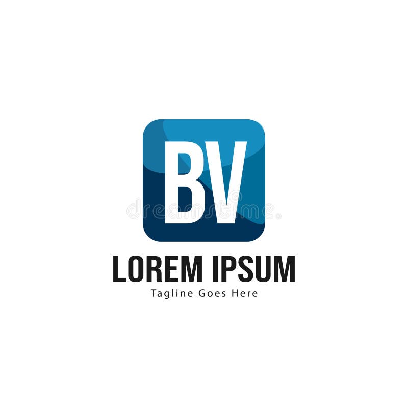BV Letter Logo Design. Creative Modern BV Letters Icon Illustration ...