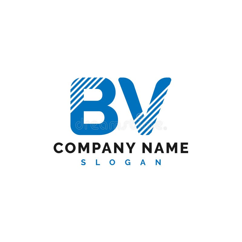 BV Logo Design. BV Letter Logo Icon Vector Illustration - Vector Stock ...
