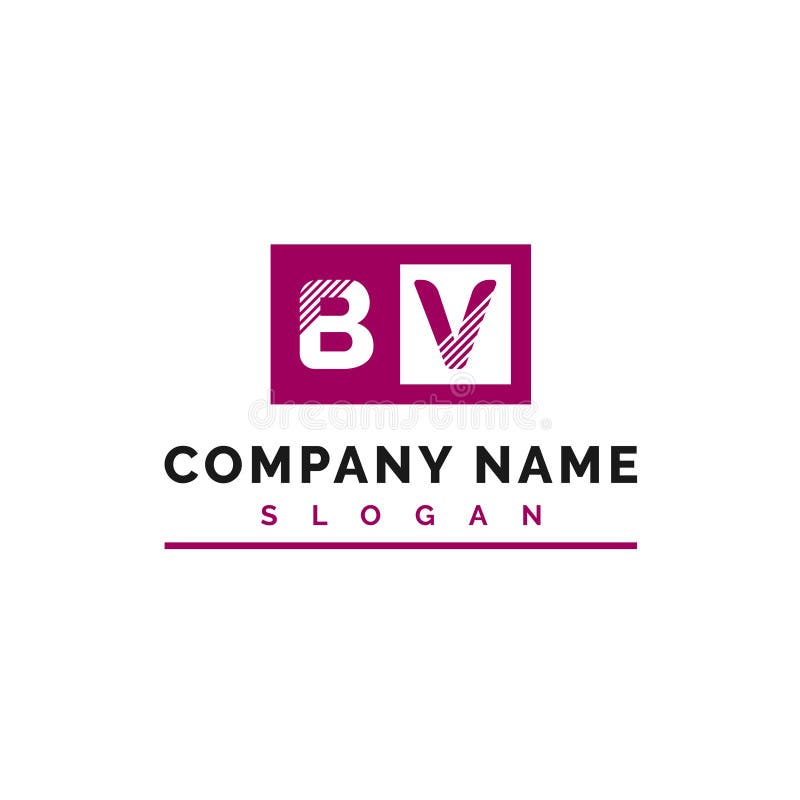 BV Logo Design. BV Letter Logo Vector Illustration - Vector Stock ...