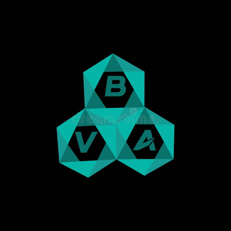 BVA Creative Minimalist Letter Logo. BVA Unique Vector Initials ...