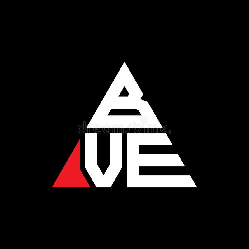 BVE Triangle Letter Logo Design with Triangle Shape. BVE Triangle Logo ...