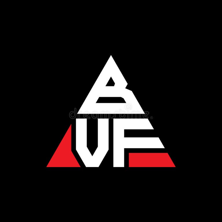 BVF Triangle Letter Logo Design with Triangle Shape. BVF Triangle Logo ...