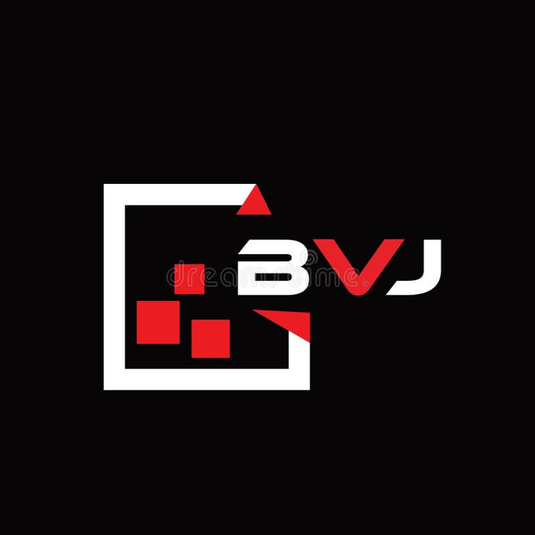 BVJ Creative Minimalist Letter Logo. BVJ Unique Vector Initials ...