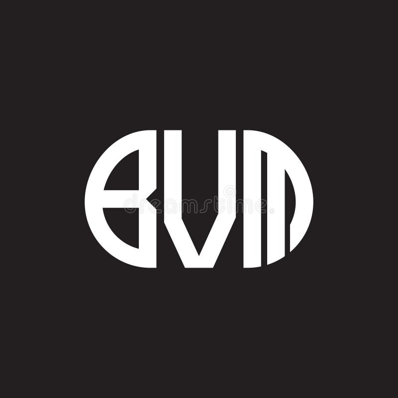 BVM Letter Logo Design on Black Background. BVM Stock Vector ...