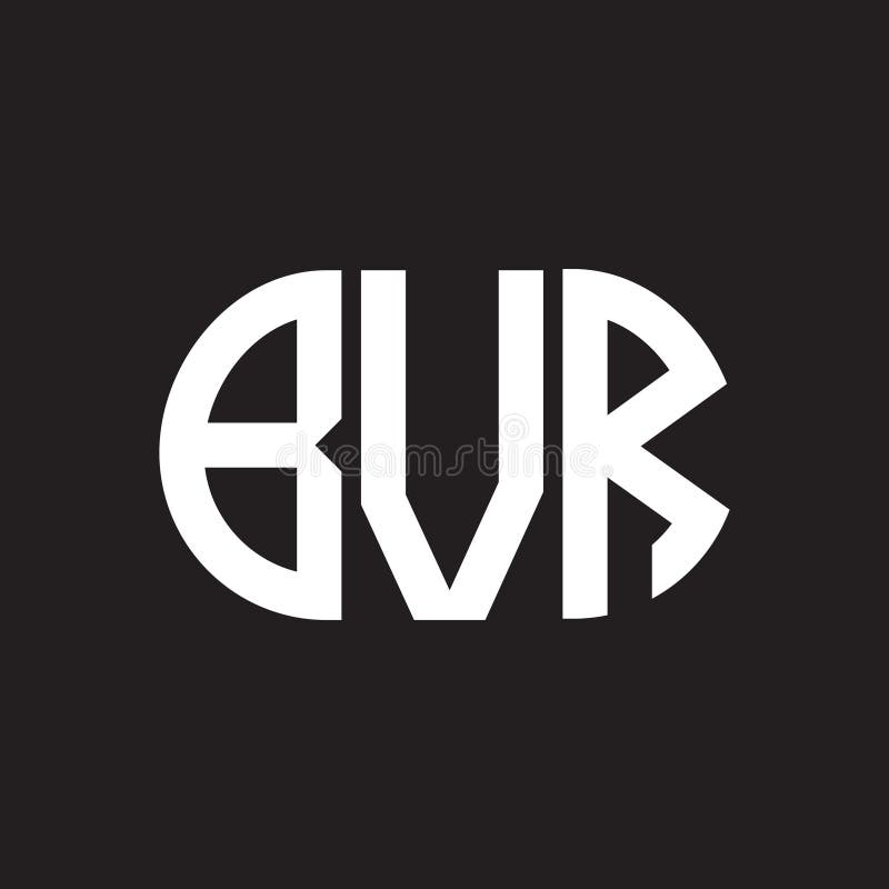BVR Letter Logo Design on Black Background. BVR Stock Vector ...