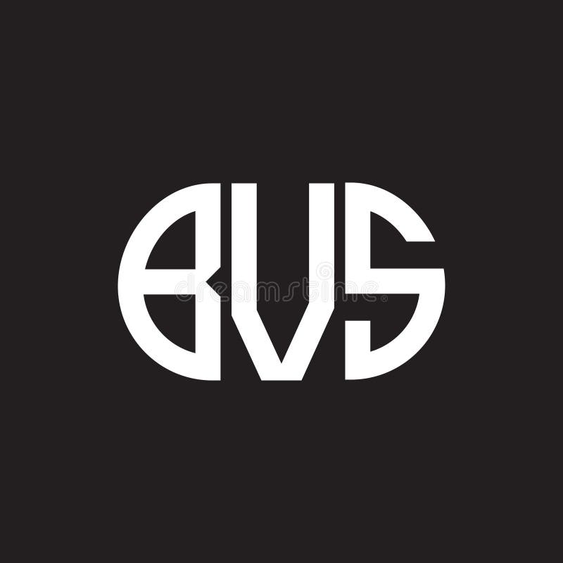 BVS Letter Logo Design on Black Background. BVS Stock Vector ...