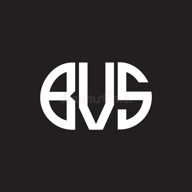 BVS Letter Logo Design on Black Background. BVS Stock Vector ...