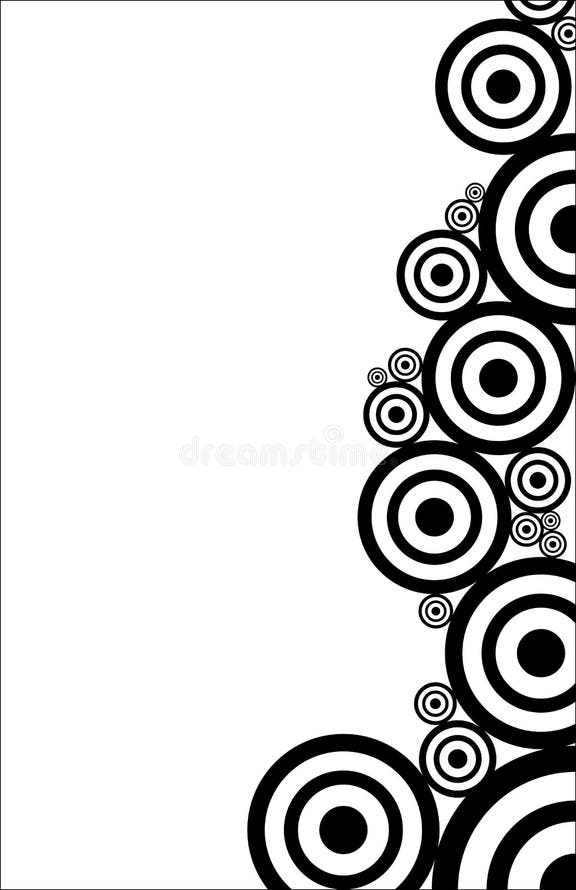 Bw circles texture stock vector. Illustration of repeat - 10103404