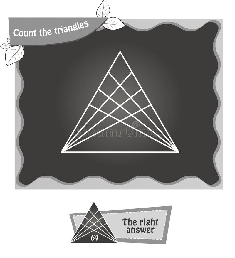 BW Count the squares stock illustration. Illustration of puzzle - 76964277
