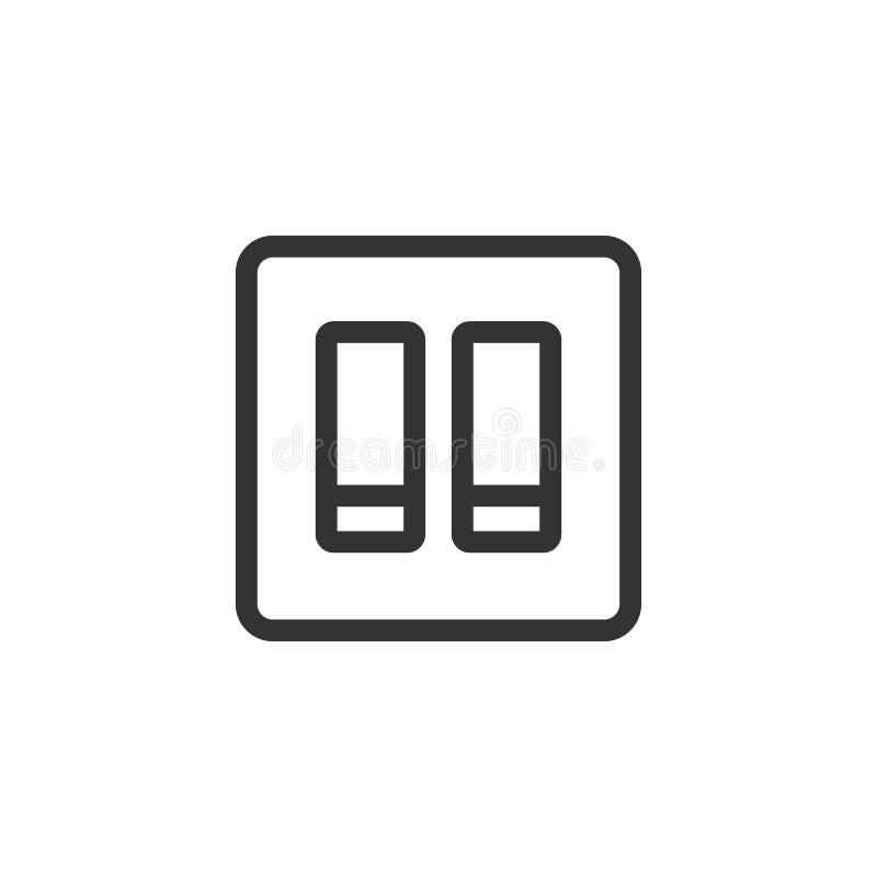 BW icon - Electric switch stock vector. Illustration of pictogram ...