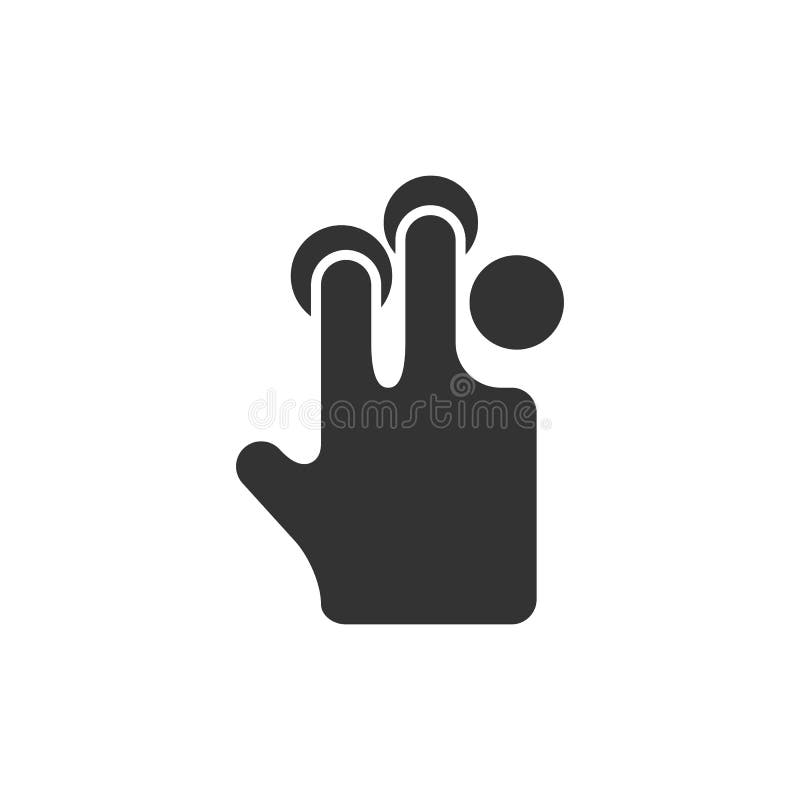 BW icon - Gesture stock vector. Illustration of nudge - 193340982