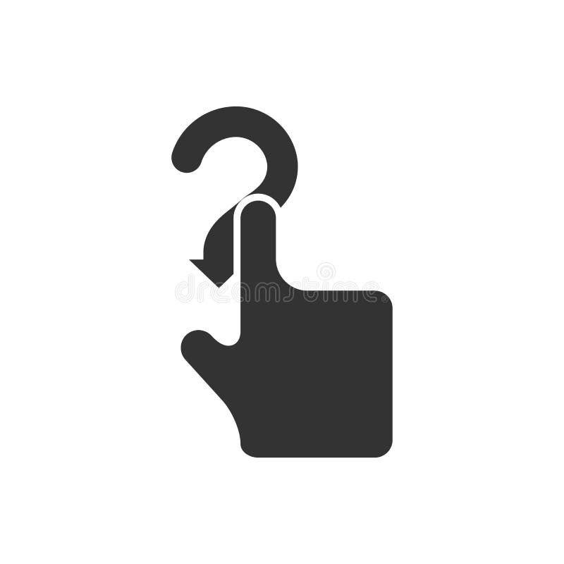 BW icon - Gesture stock vector. Illustration of electronic - 193340992