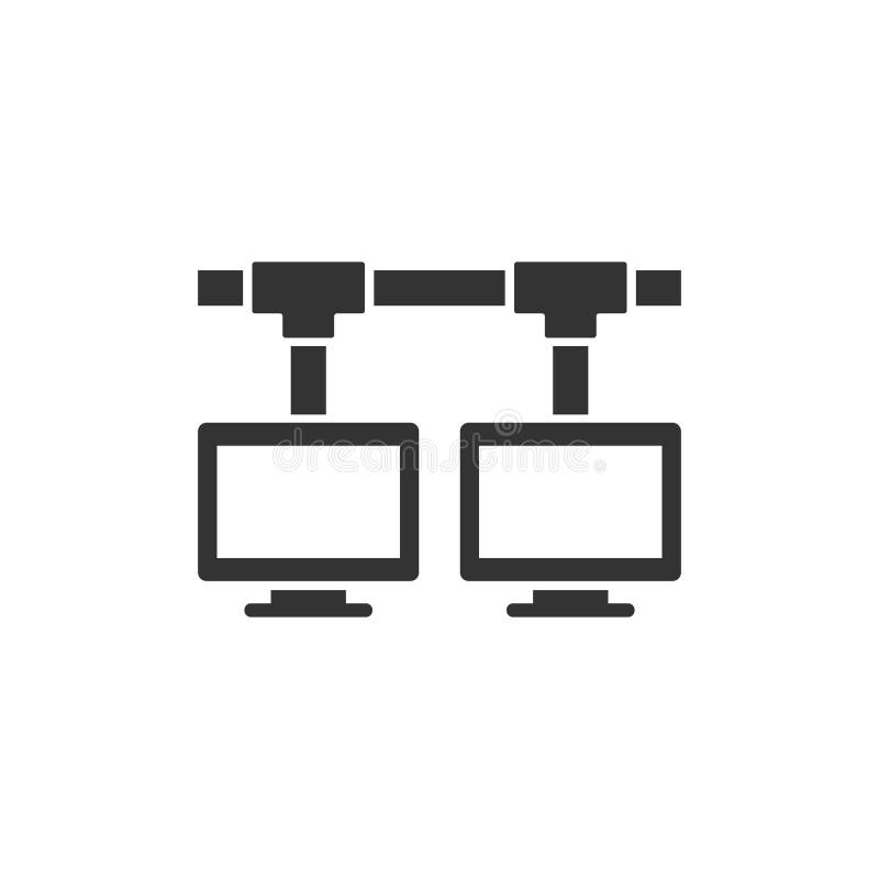 BW Icons - Local Area Network Stock Vector - Illustration of ...