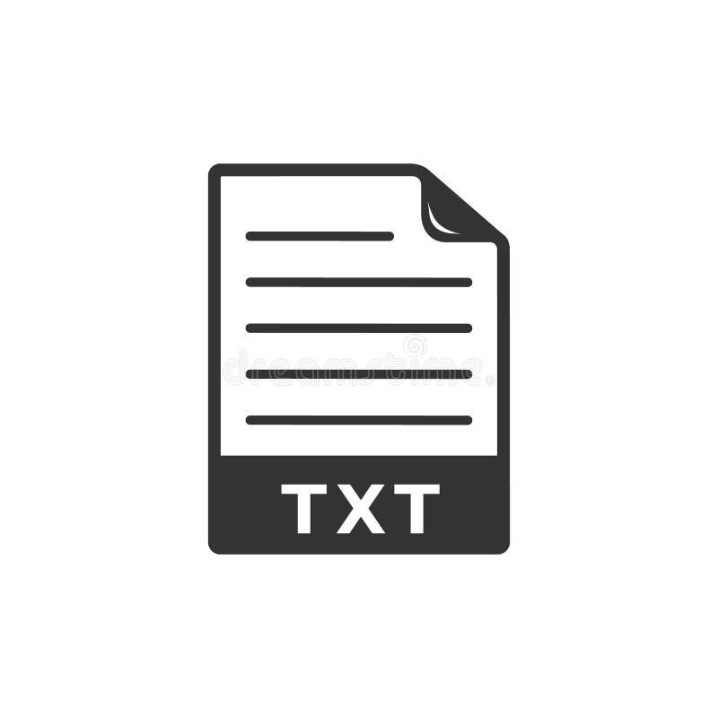 BW Icons - Text File Format Stock Vector - Illustration of paragraph ...