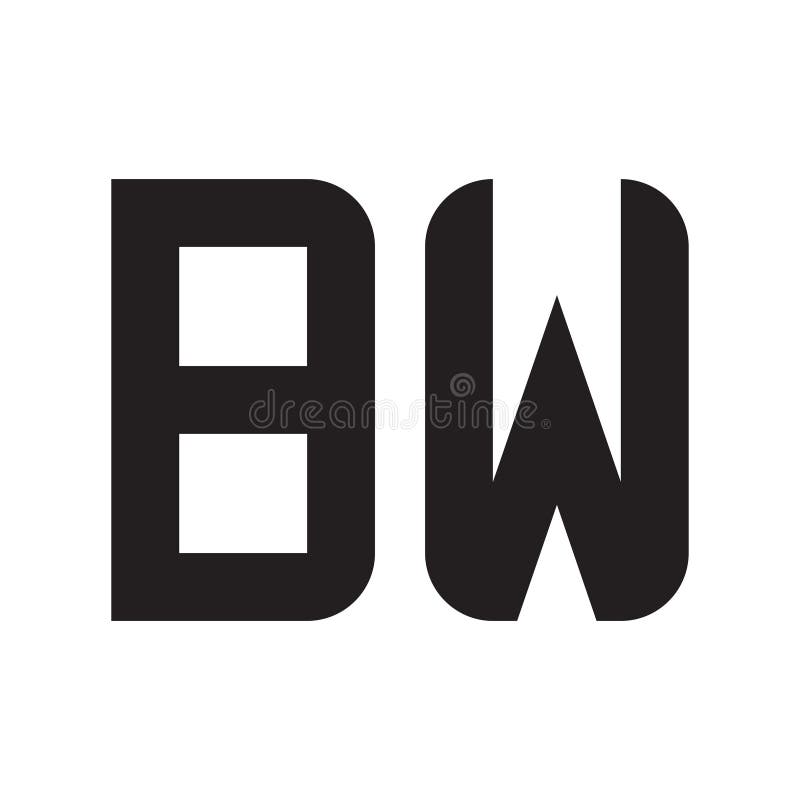 Bw Initial Letter Vector Logo Icon Stock Vector - Illustration of ...