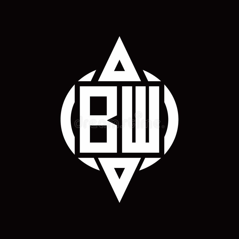 Logo with Circle Rounded Combine Triangle Top and Bottom Side Design ...