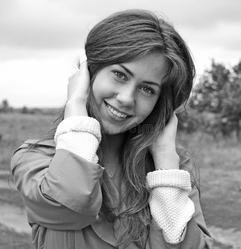 Bw portrait stock image. Image of beauty, adult, human - 25500429