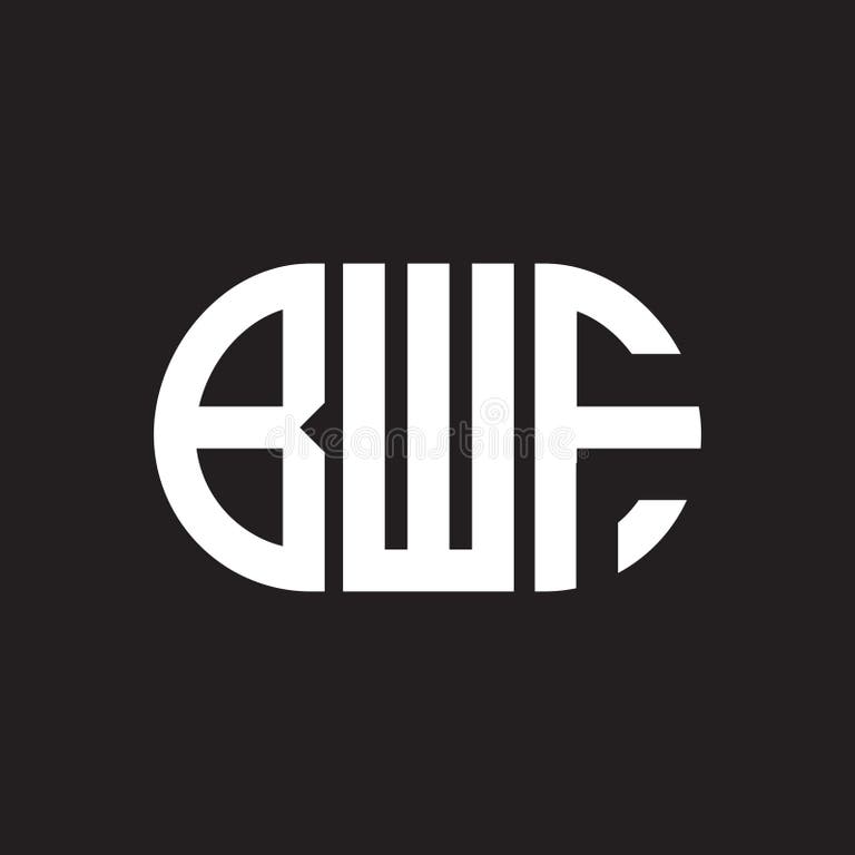 BWF Letter Logo Design on Black Background. BWF Stock Vector ...