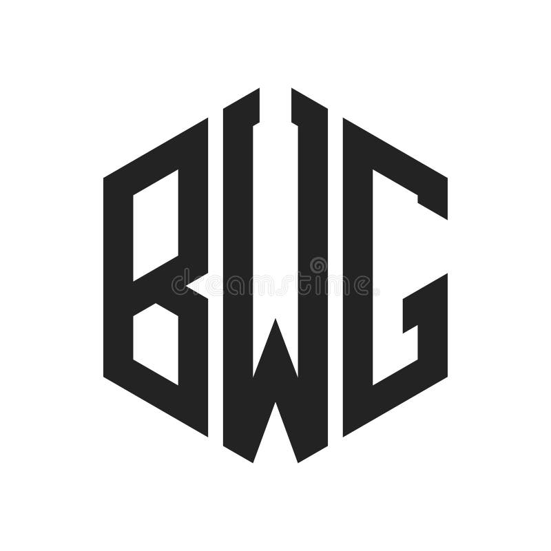 BWG Logo Design. Initial Letter BWG Monogram Logo Using Hexagon Shape ...