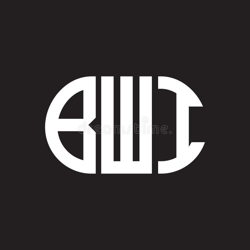 BWI Letter Logo Design on Black Background. BWI Stock Vector ...