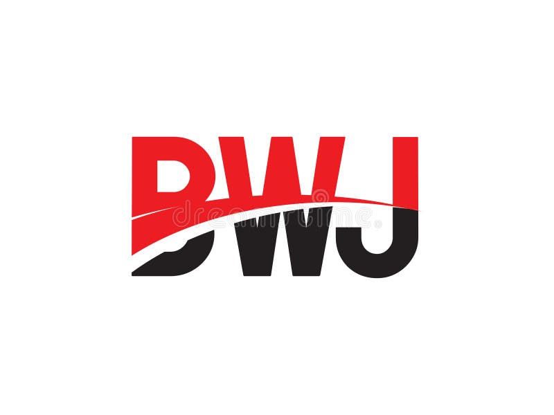 BWJ Letter Initial Logo Design Vector Illustration Stock Vector ...
