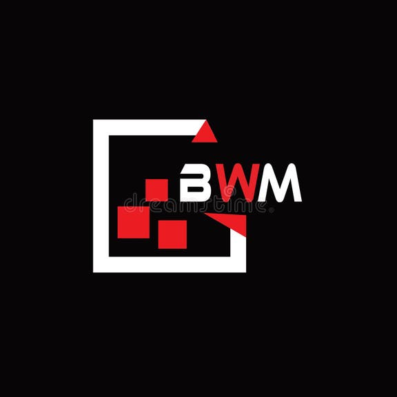 BWM Creative Minimalist Letter Logo. BWM Unique Vector Initials ...