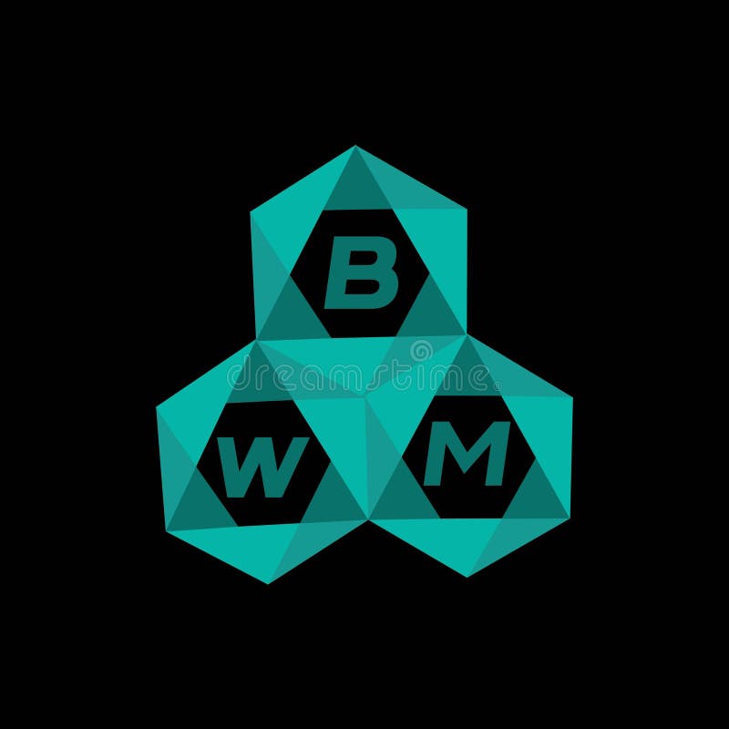 BWM Creative Minimalist Letter Logo. BWM Unique Vector Initials ...