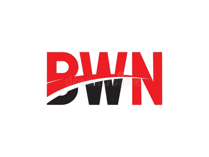 BWN Letter Initial Logo Design Vector Illustration Stock Vector ...