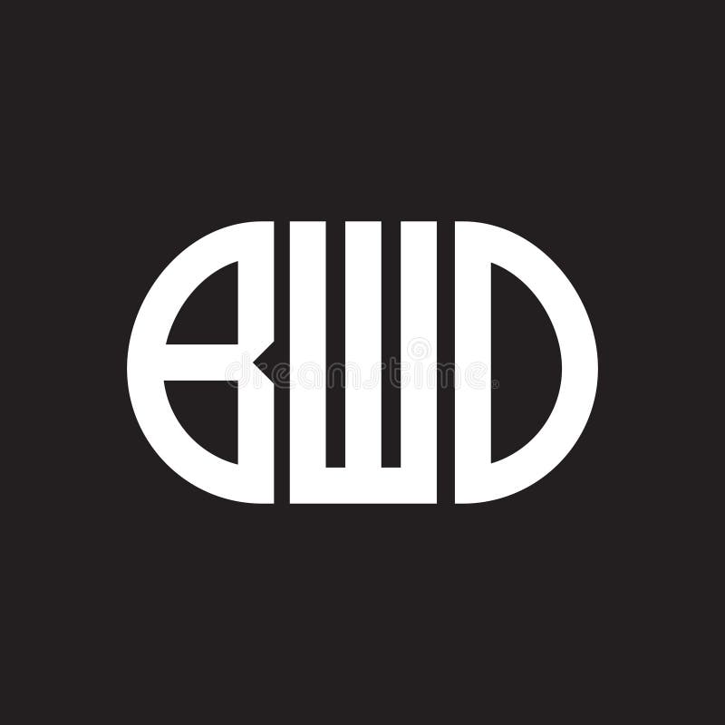 BWO Letter Logo Design on Black Background. BWO Stock Vector ...