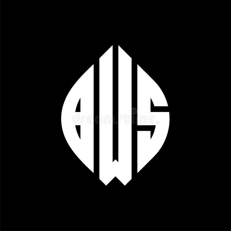 BWS Circle Letter Logo Design with Circle and Ellipse Shape. BWS ...
