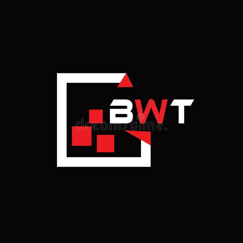 BWT Creative Minimalist Letter Logo. BWT Unique Vector Initials ...