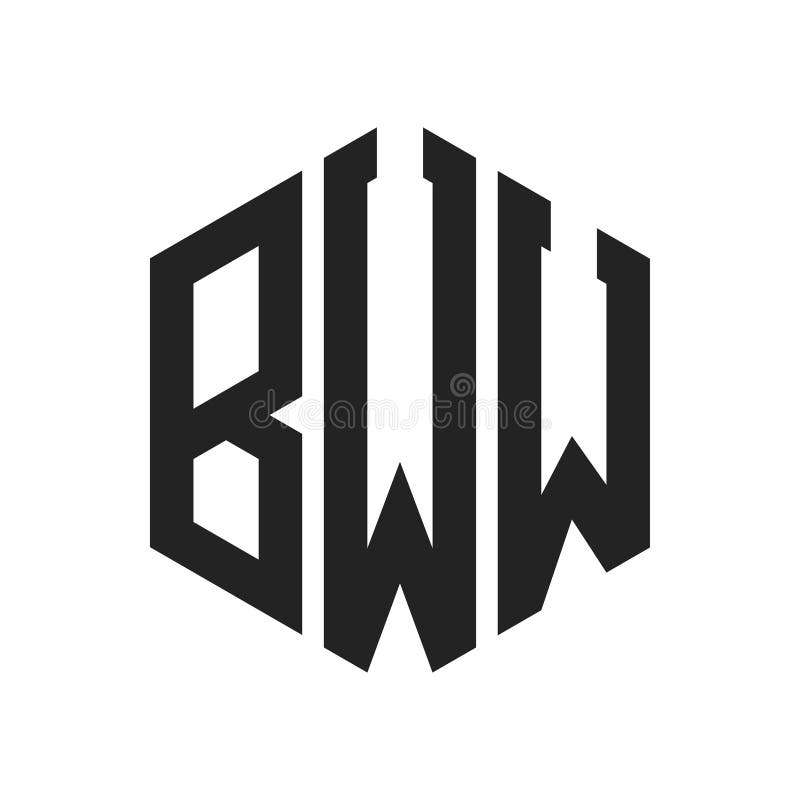BWW Logo Design. Initial Letter BWW Monogram Logo Using Hexagon Shape ...
