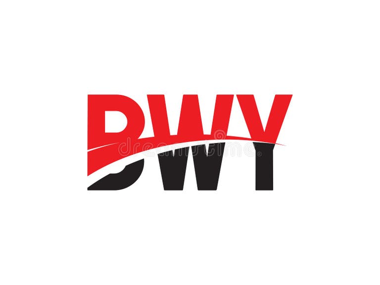 BWY Letter Initial Logo Design Vector Illustration Stock Vector ...