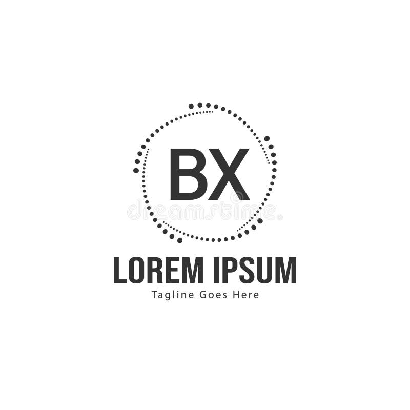BX Letter Logo Design. Creative Modern BX Letters Icon Illustration ...