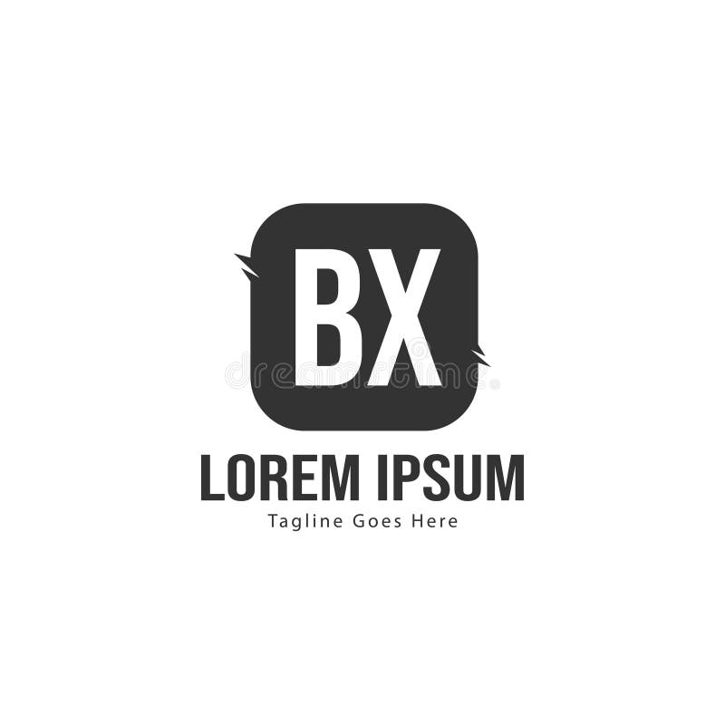 BX Letter Logo Design. Creative Modern BX Letters Icon Illustration ...