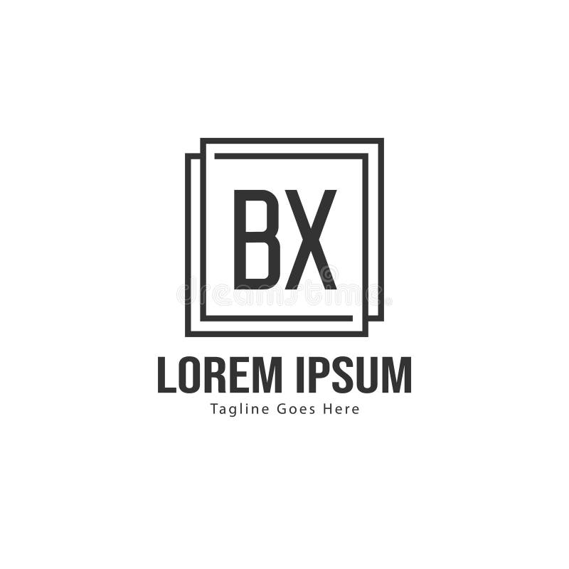 BX Letter Logo Design. Creative Modern BX Letters Icon Illustration ...