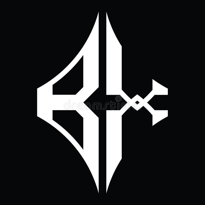 BX Logo Monogram with Diamond Shape Design Template Stock Vector ...