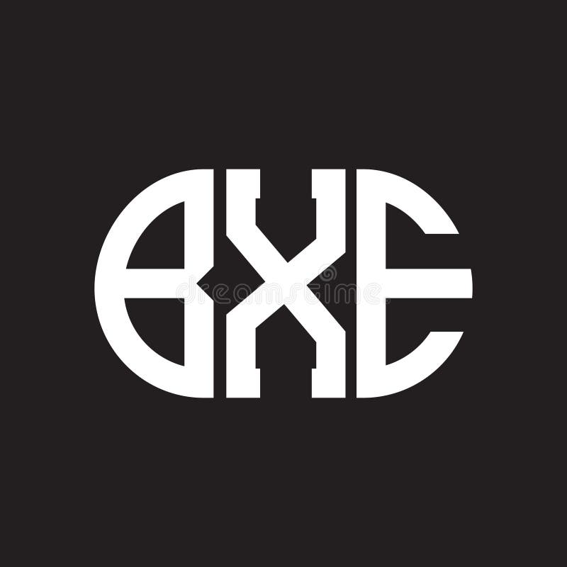 BXE Letter Logo Design on Black Background. BXE Stock Vector ...