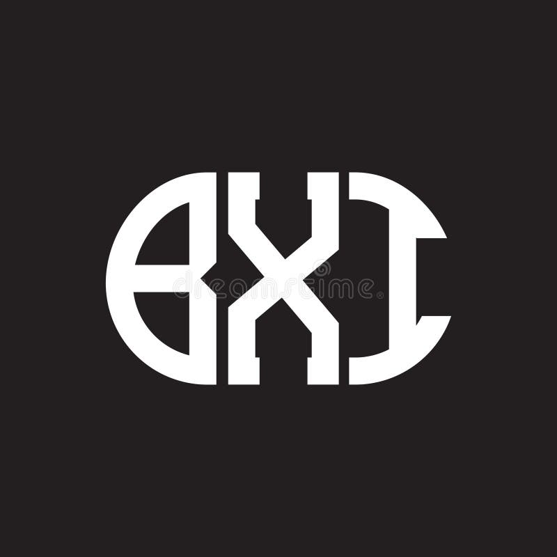 BXI Letter Logo Design on Black Background. BXI Stock Vector ...