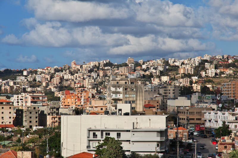 Byblos, Lebanon - 02 Jan 2018. the View on Byblos City, Lebanon ...