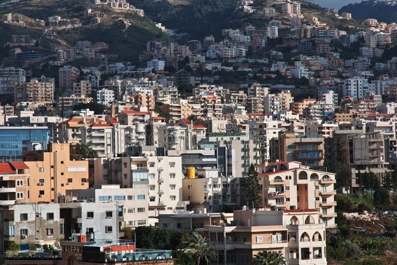 Byblos, Lebanon - 02 Jan 2018. the View on Byblos City, Lebanon ...