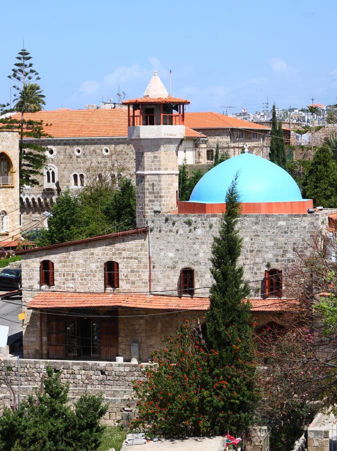 Byblos Mosque, Lebanon stock image. Image of ramadan - 14544009