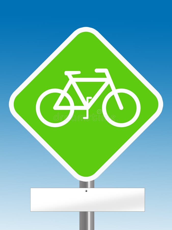 Bike Lane road sign stock vector. Illustration of text - 137083097