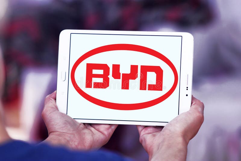 Byd bilar logo redaktionell foto. Bild av illustration - 95780550